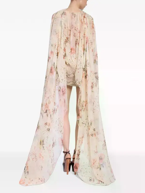 Elie Saab Floral-print Silk Mini Dress