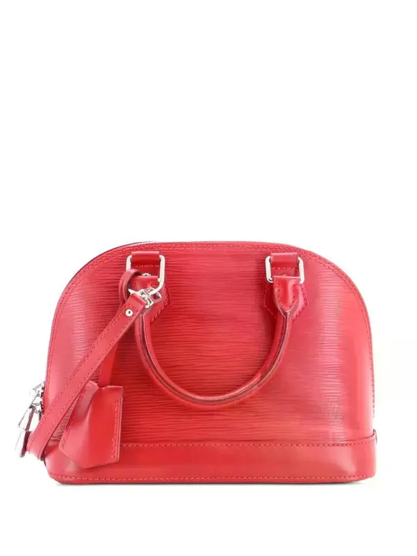 LOUIS VUITTON Alma Handbag Epi Leather Bb Satchel - Red