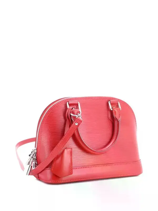 LOUIS VUITTON Alma Handbag Epi Leather Bb Satchel - Red