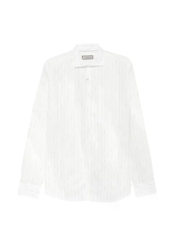 Canali Pinstripe-pattern Long-sleeve Shirt