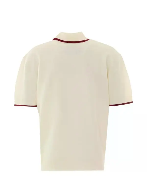 Drole De Monsieur Embroidered-logo Wool Polo Shirt