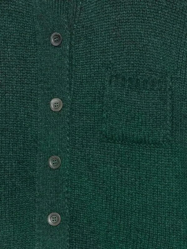Incentive! Cashmere Erro Button-up Patch-pocket Cardigan