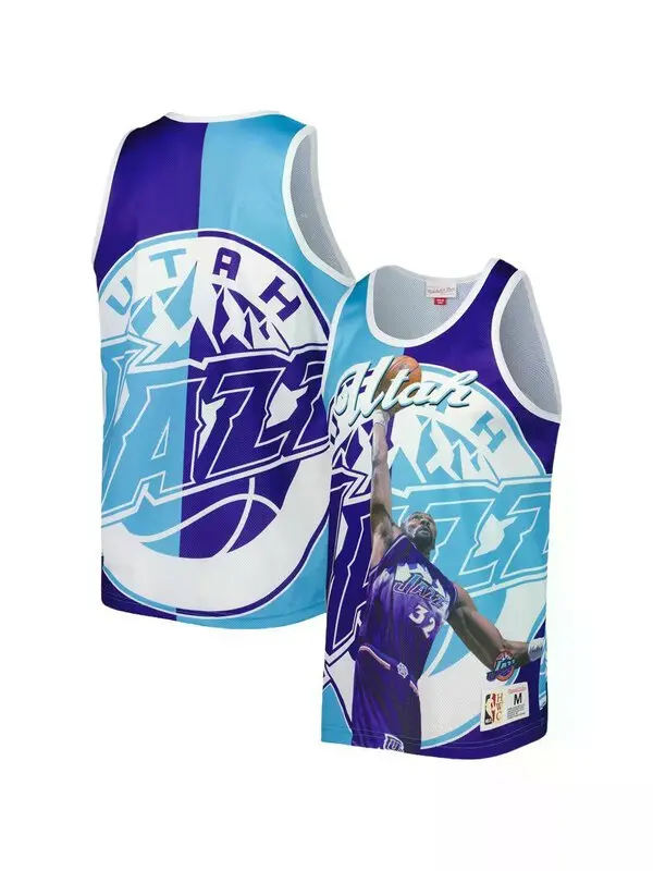 Mitchell & Ness X Nba Utah Jazz Sublimated Player Karl Malone Tank Top