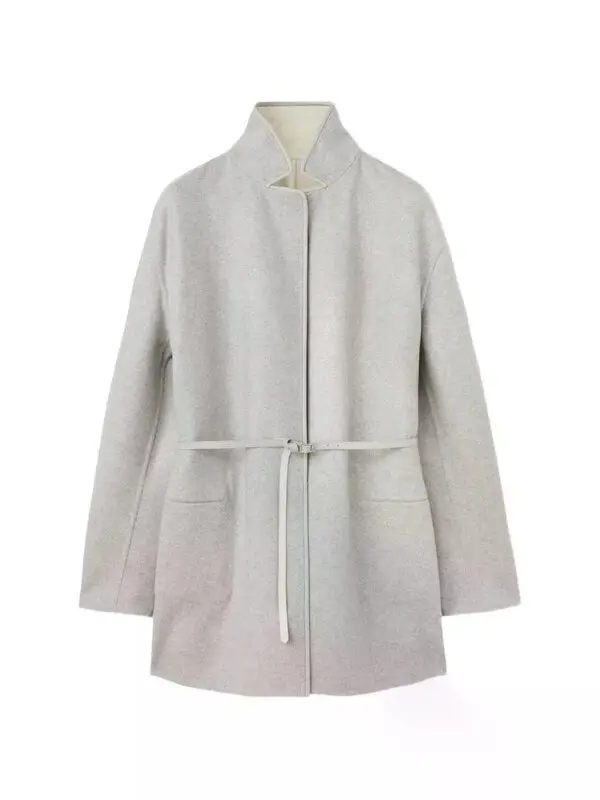 Loro Piana Jimi Belted Reversible Coat - Grey
