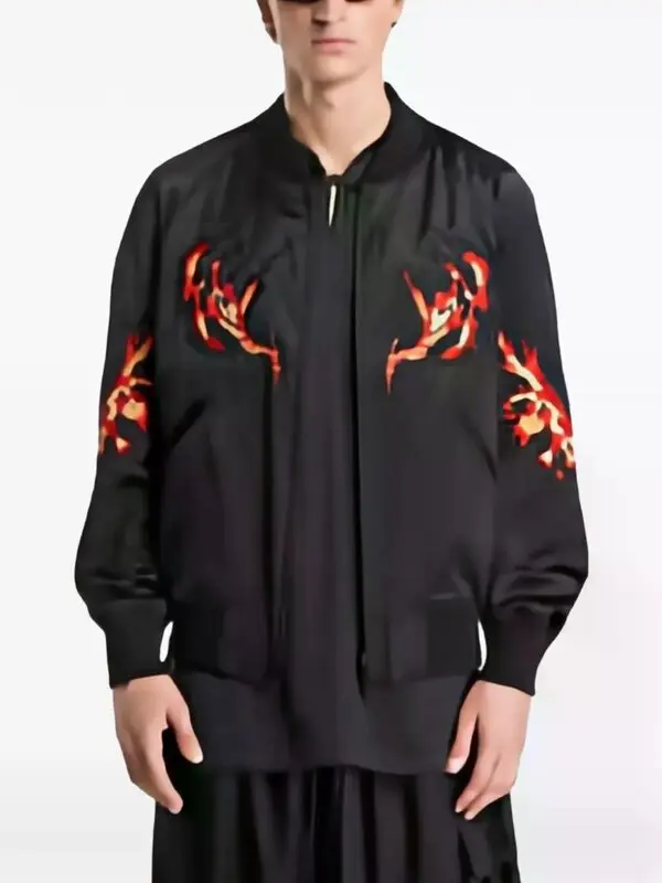 Y3 Souvenir Graphic-embroidered Bomber Jacket