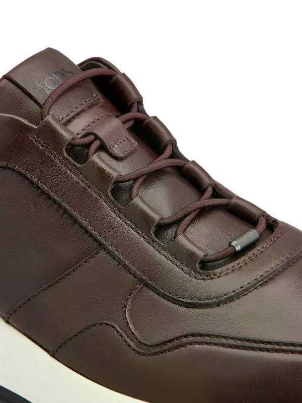 TOD'S Elasticated-lace Leather Sneakers