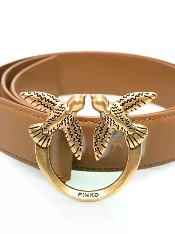 Pinko Love Berry Leather Belt