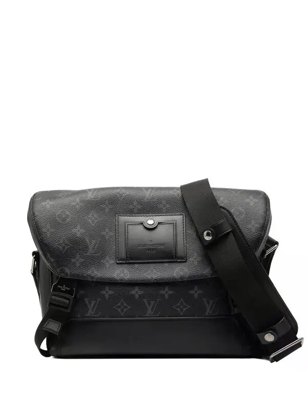 LOUIS VUITTON Monogram Eclipse Voyager Pm Crossbody Bag - Black
