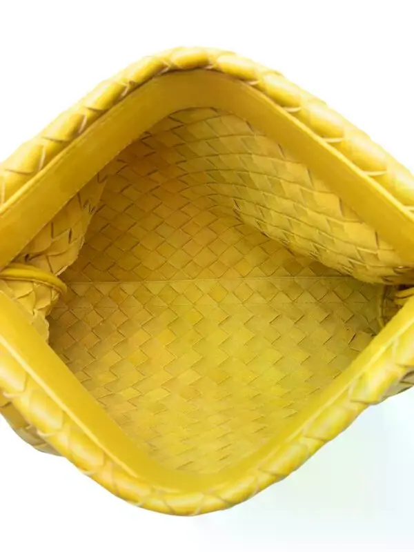 Bottega Veneta Woven Nappa Leather Fold Over Clutch Bag