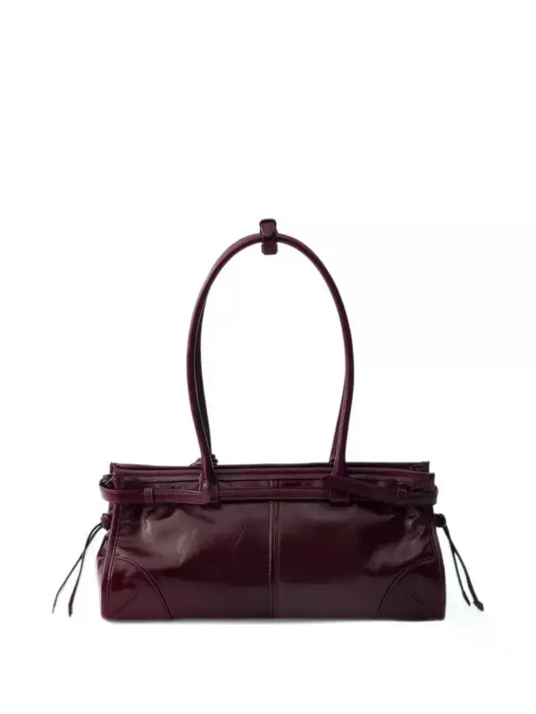 Prada Bonnie Medium Leather Bag - Purple
