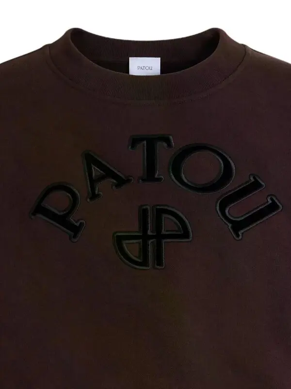 PATOU Logo Patch Cropped Sweater