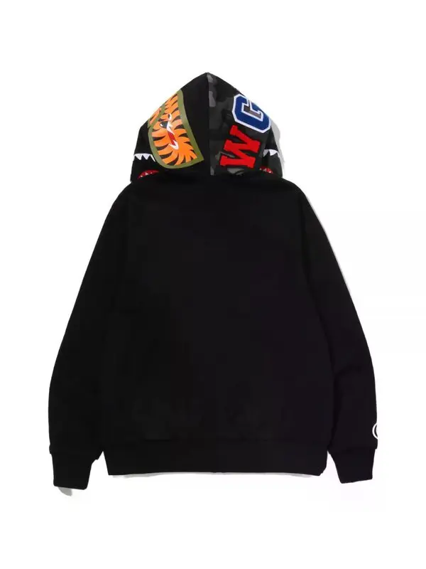 A BATHING APE Shark Full Zip Reversible Hoodie - Black