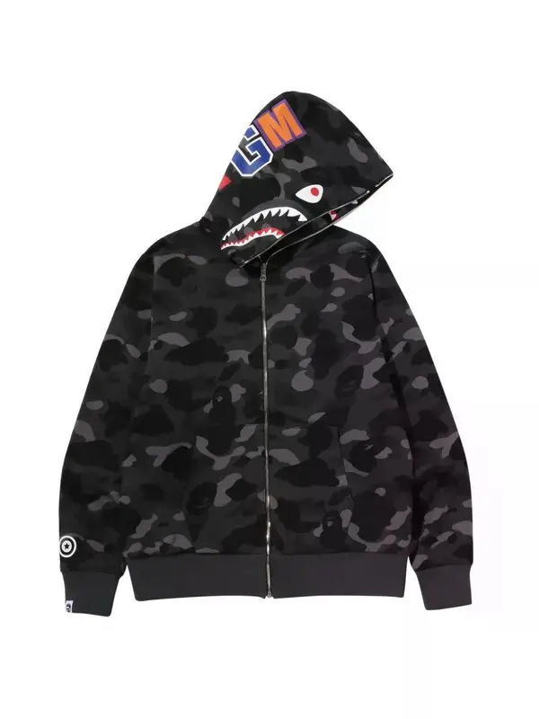 A BATHING APE Shark Full Zip Reversible Hoodie - Black