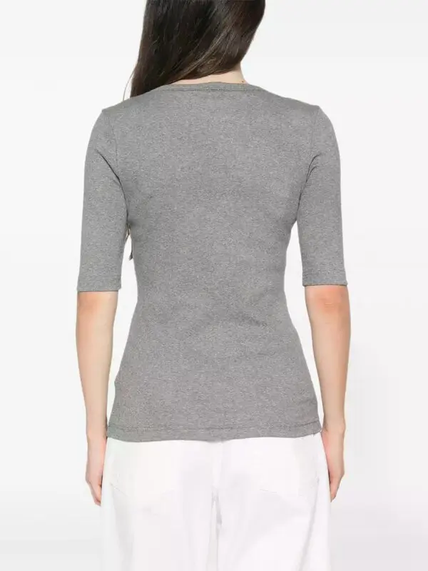 Fabiana Filippi Embellished Scoop-neck T-shirt