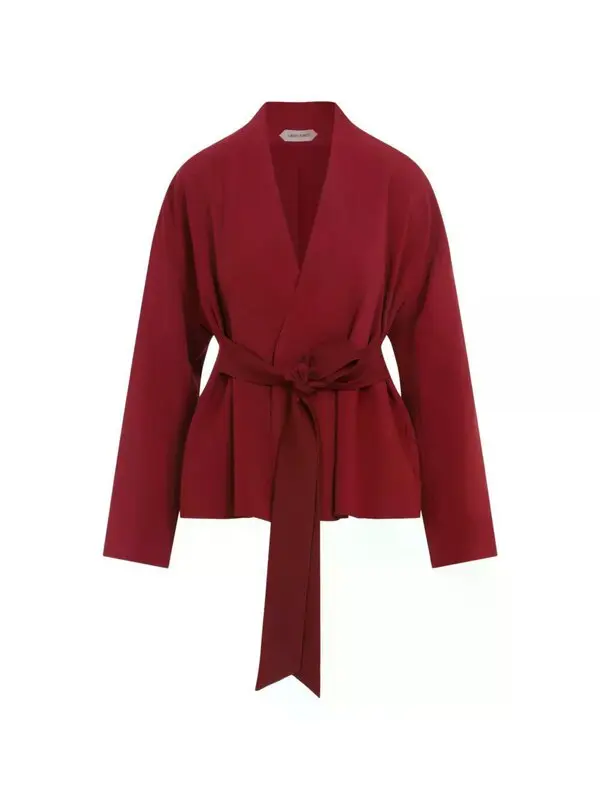 Alberta Ferretti Belted Pleated Jacket