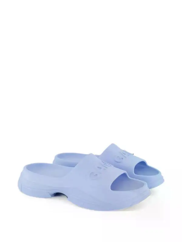 GANNI Logo-embossed Pool Slides