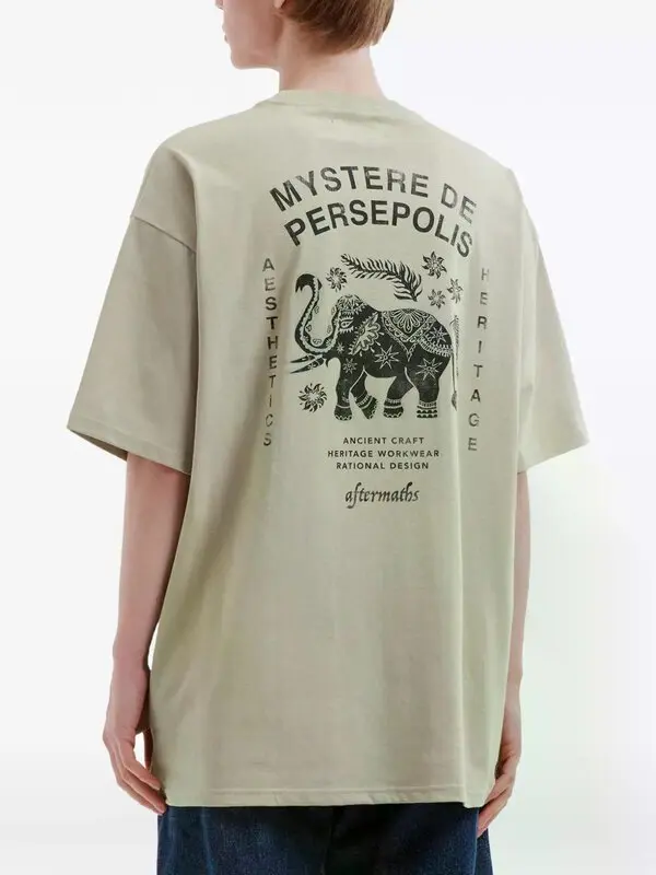 AFTERMATHS Graphic-print Cotton T-shirt