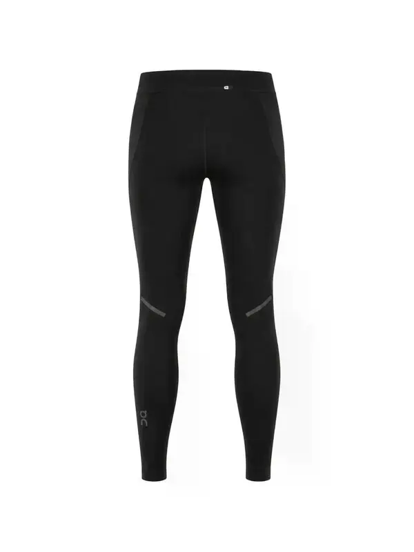 On Logo-print Panelled Leggings - Black