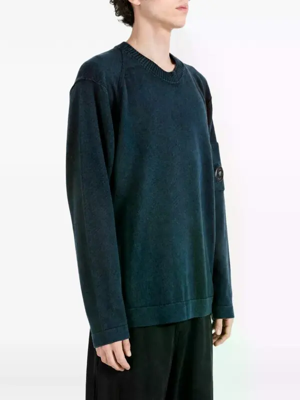 C.P. COMPANY Lens-detail Sweater - Blue
