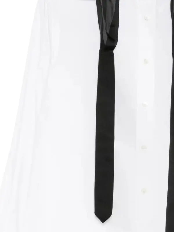 Sacai Poplin Tie Shirt