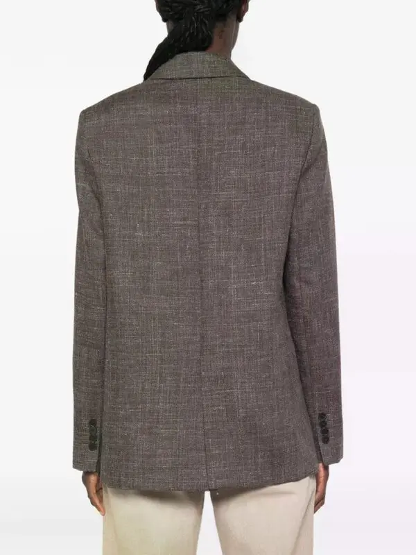 ALYSI Double-breasted Peaked-lapels Blazer