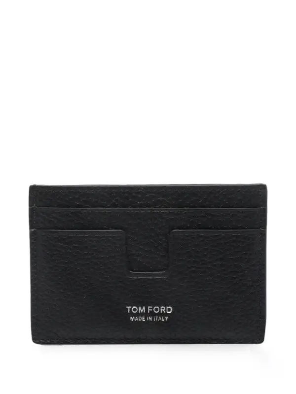 TOM FORD T-line Grained Leather Card Holder