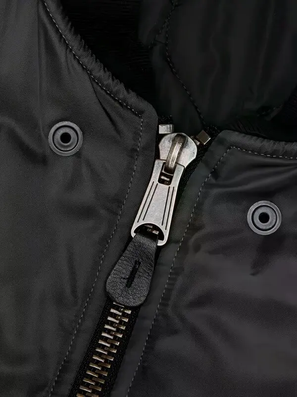 MAISON MARGIELA Reversible Bomber Jacket With Signature Stitches - Charcoal