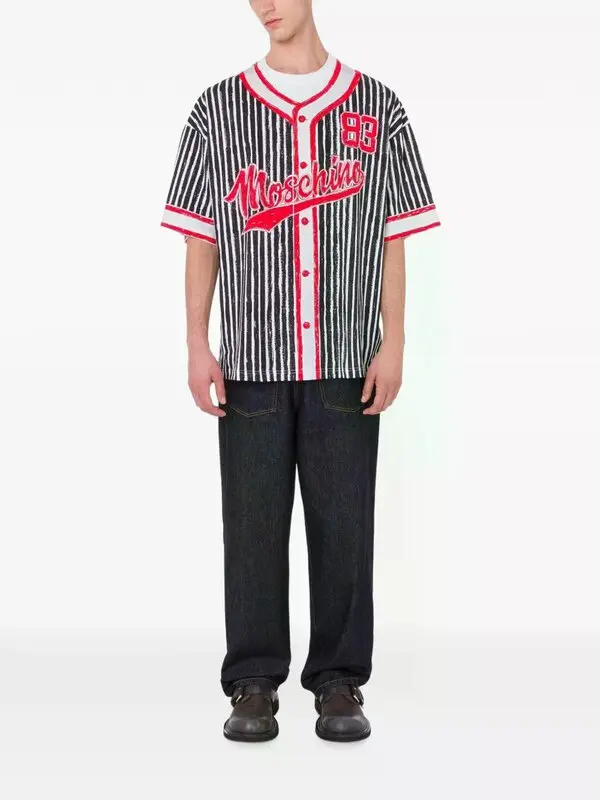 Moschino Trompe-l'oeil Baseball-print T-shirt