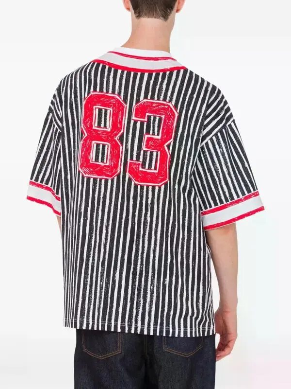 Moschino Trompe-l'oeil Baseball-print T-shirt