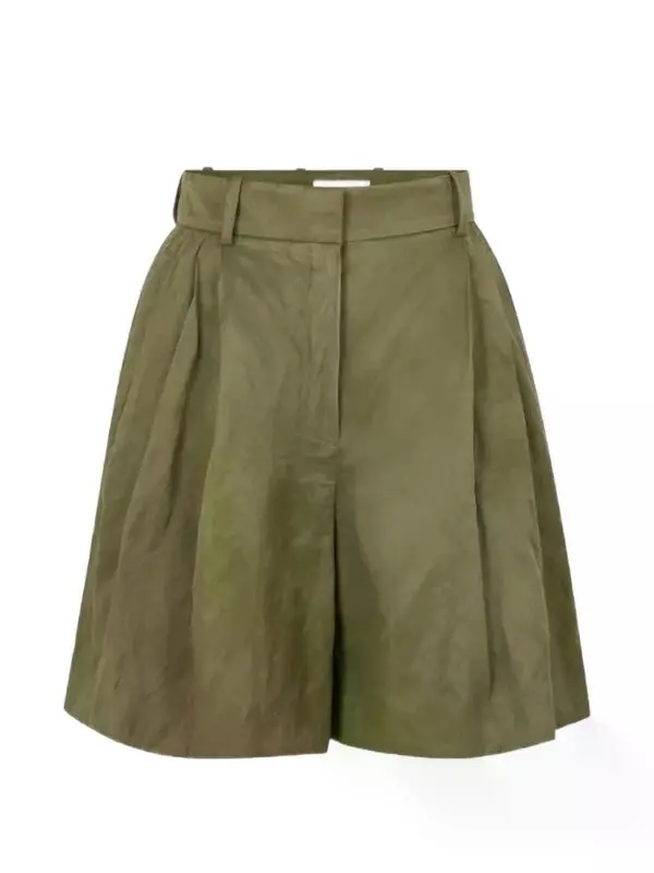 Nina Ricci Wrinkled-effect Pleated Shorts
