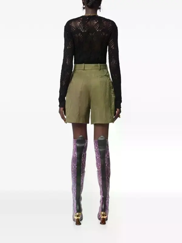 Nina Ricci Wrinkled-effect Pleated Shorts