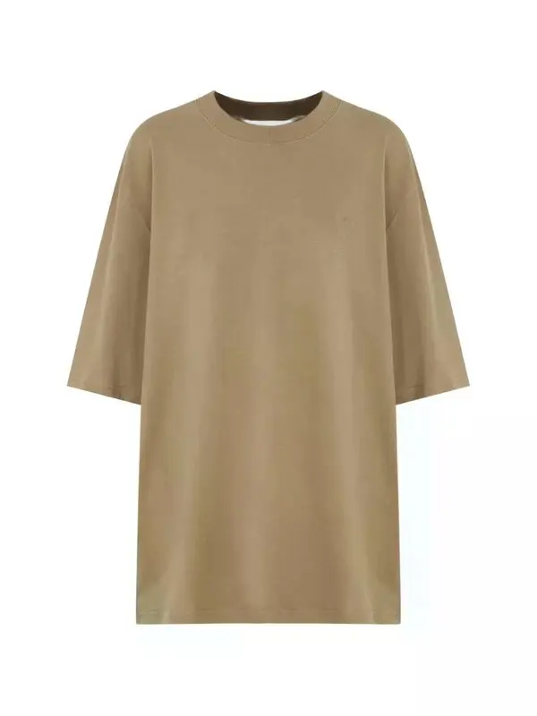 AMI Paris De Coeur Embossed T-shirt - Neutrals