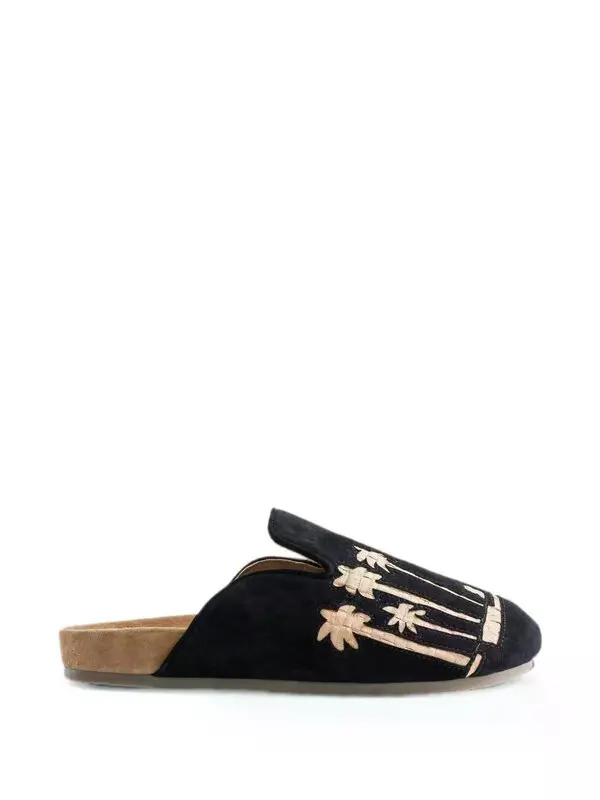 BAZISZT Sid Palm-tree-appliqué Mules