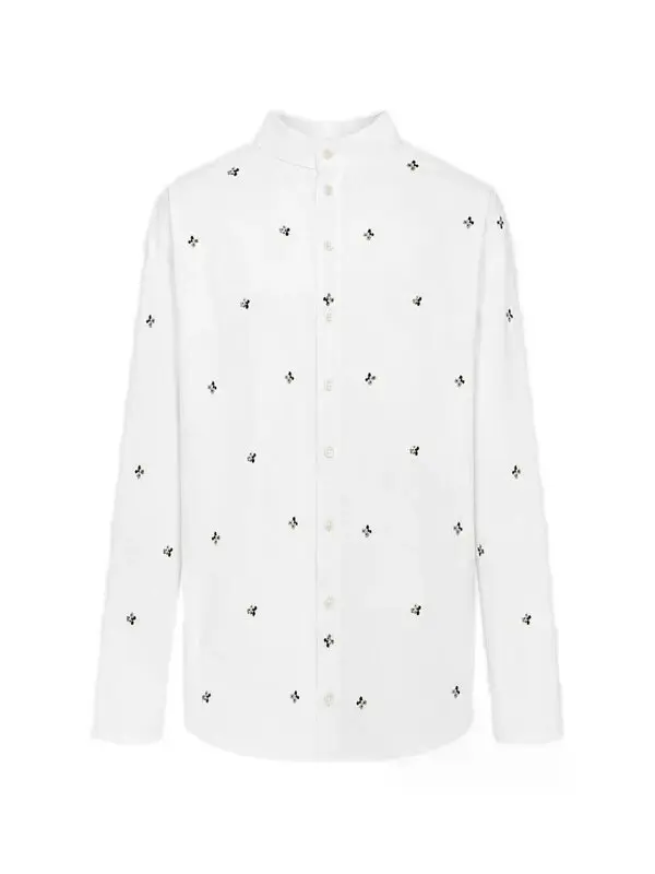RIER Embroidered High-neck Shirt