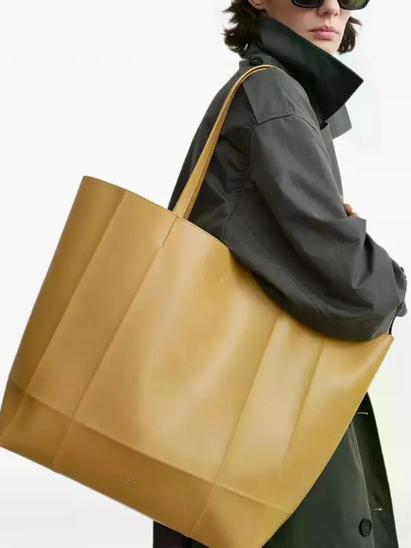 TOTEME Roam Leather Tote Bag - Yellow