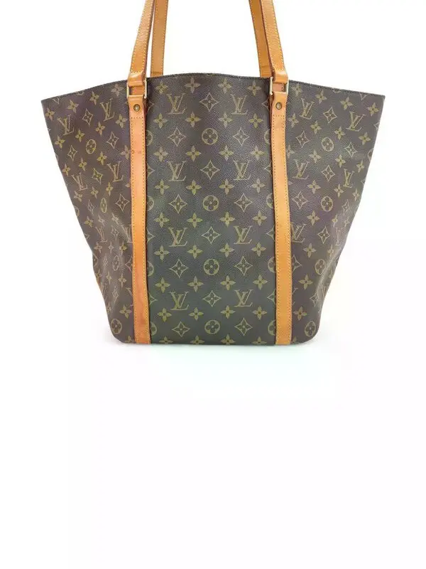 LOUIS VUITTON Monogram Sac Shopping Tote Bag - Brown