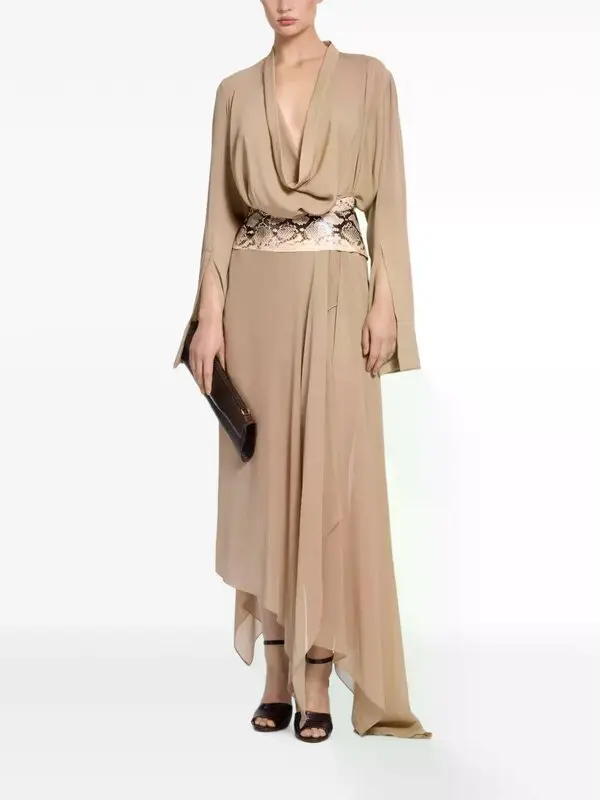 Elie Saab Draped Silk Blouse