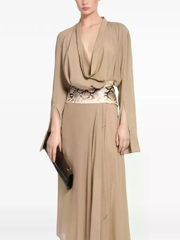 Elie Saab Draped Silk Blouse