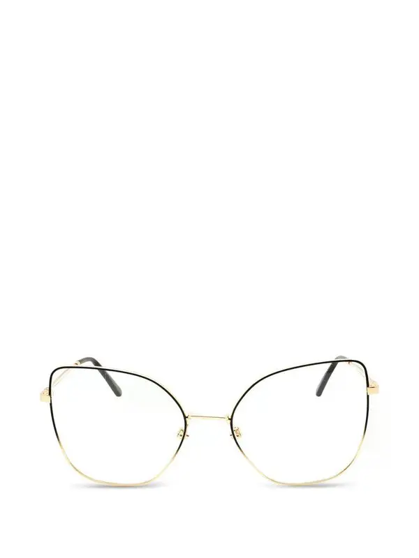 Marc Jacobs Cat Eye Frame Eyeglasses - Gold