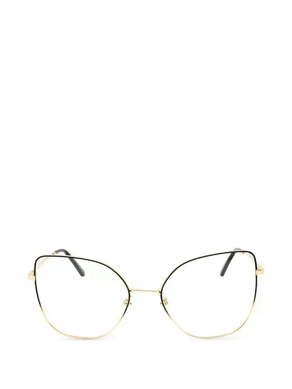 Marc Jacobs Cat Eye Frame Eyeglasses - Gold