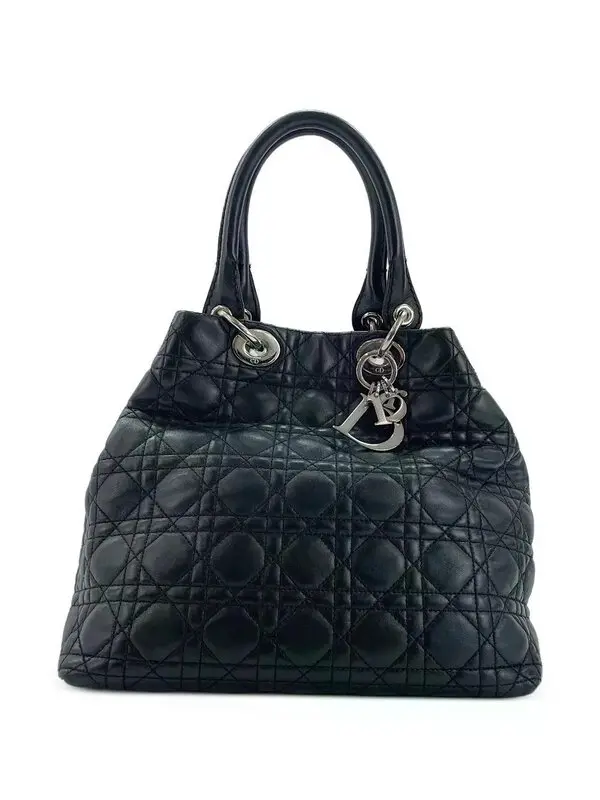 Dior Cannage Hand Bag - Black