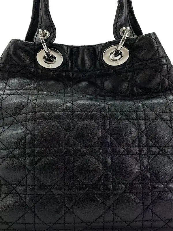Dior Cannage Hand Bag - Black