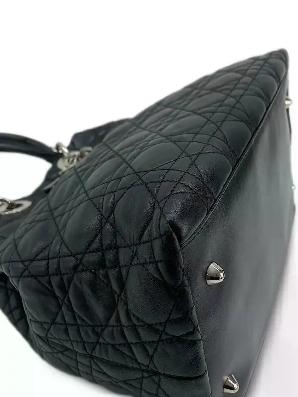 Dior Cannage Hand Bag - Black