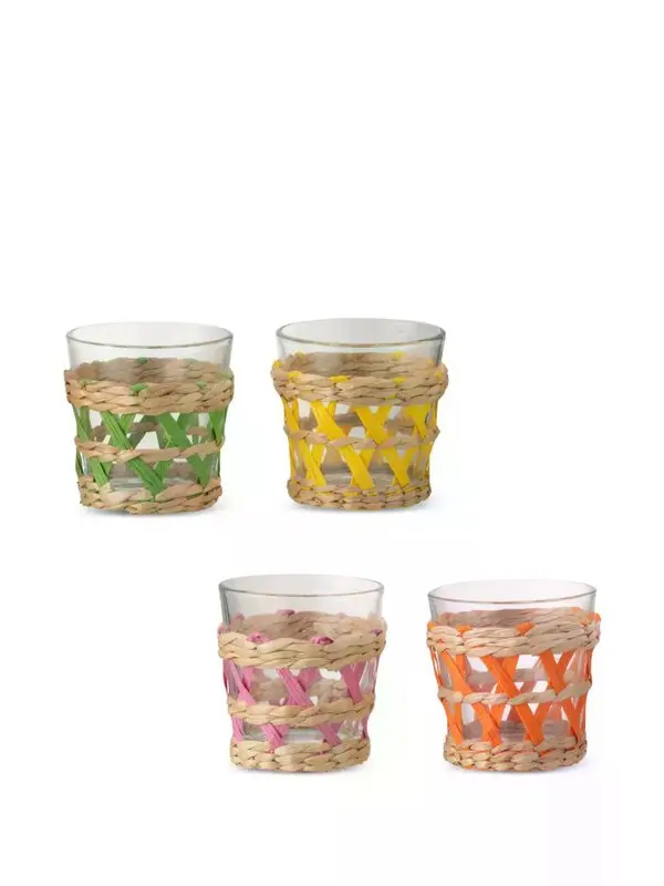 J-LINE Woven-sleeve Glasses - Neutrals