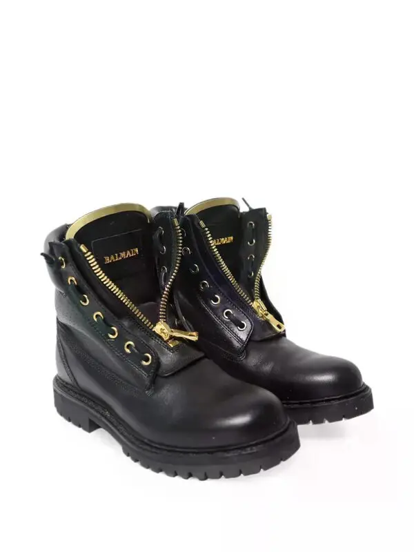 Balmain Taiga Zip-up Ankle Boots