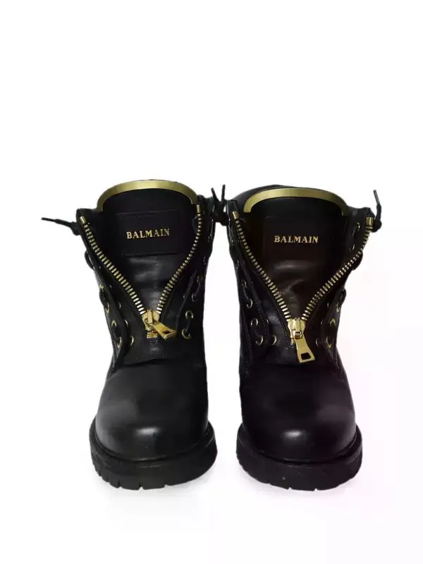 Balmain Taiga Zip-up Ankle Boots