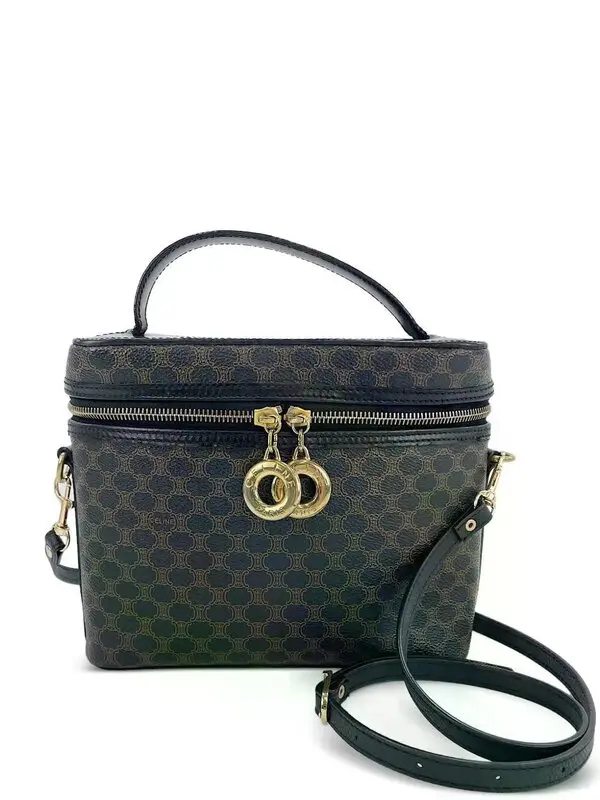 Celine Macadam Vanity Shoulder Bag - Black