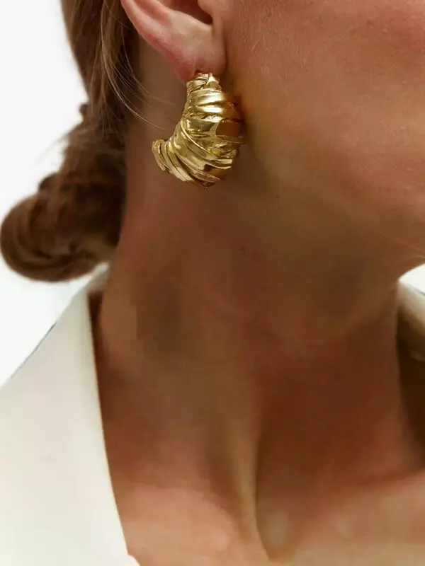 PAOLA SIGHINOLFI Ridged Hoop Earrings