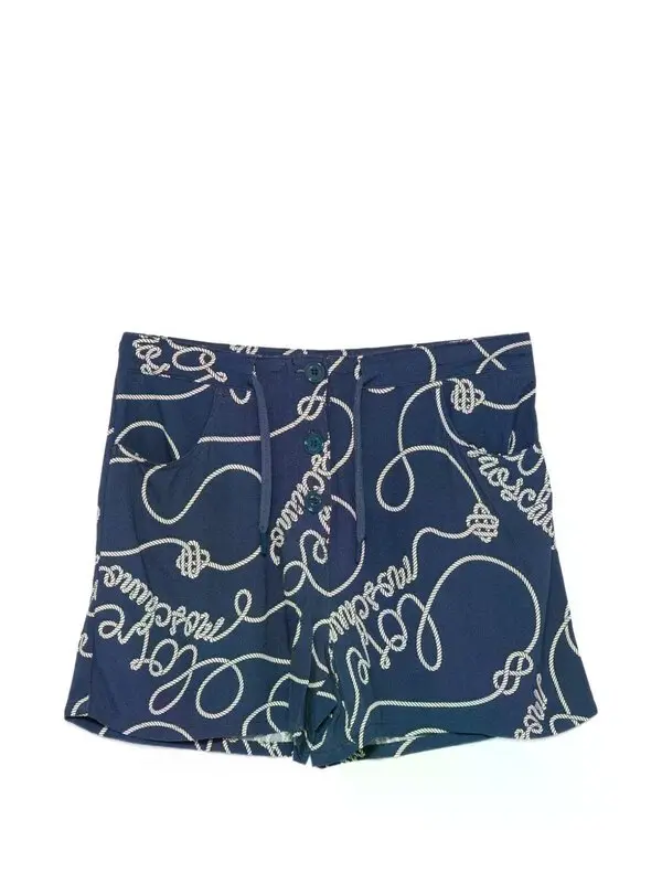 Moschino Rope-print Drawstring Shorts