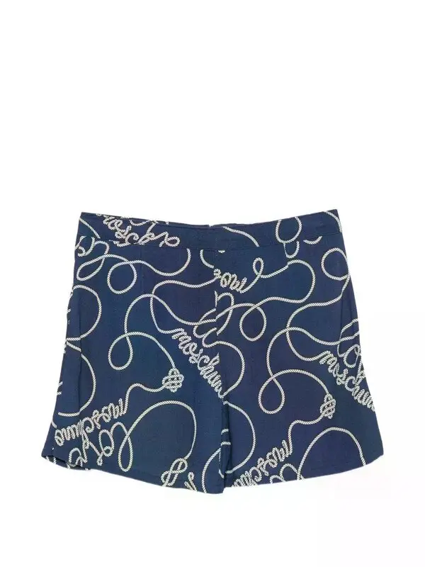Moschino Rope-print Drawstring Shorts